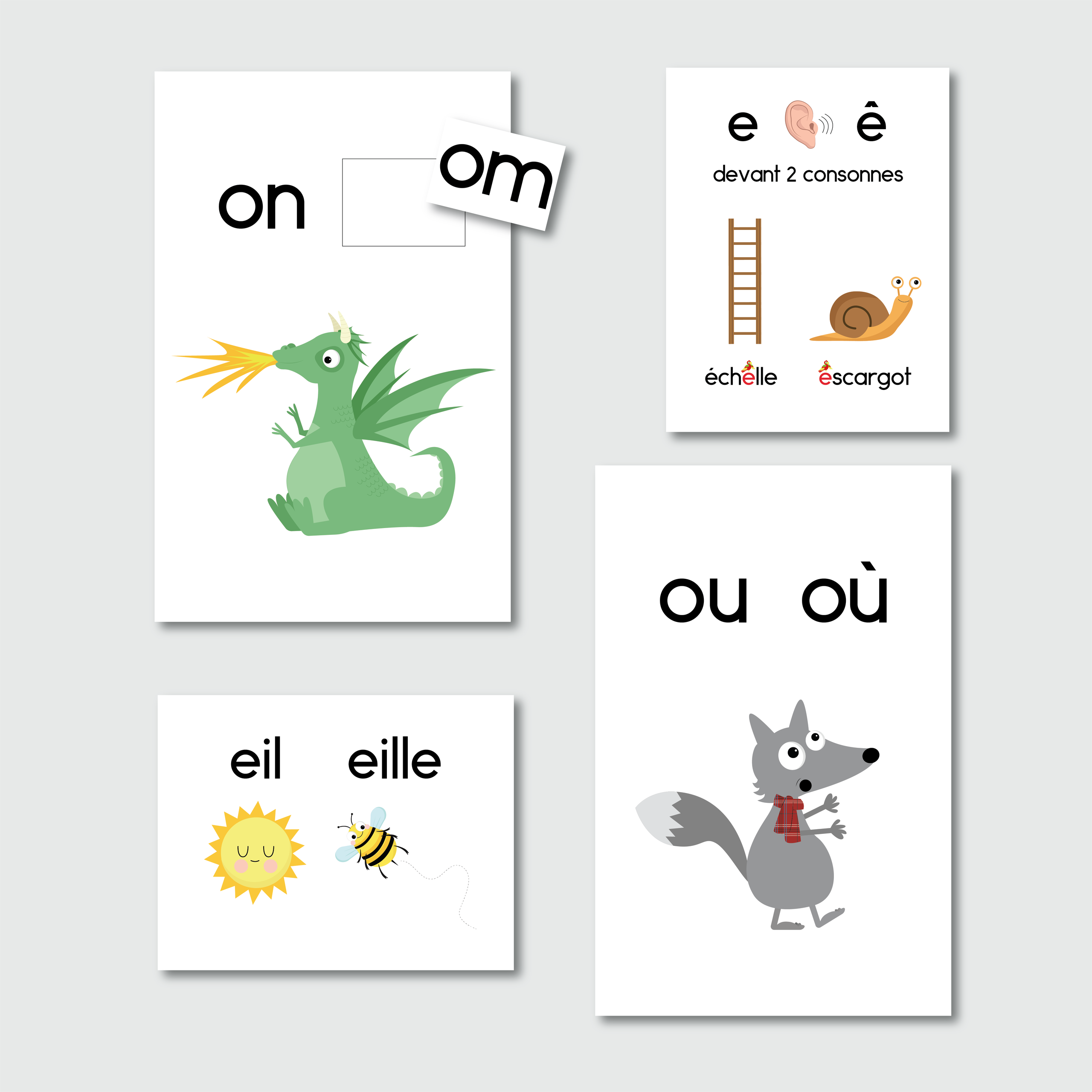 Affiches des sons complexes | Les Lettramots