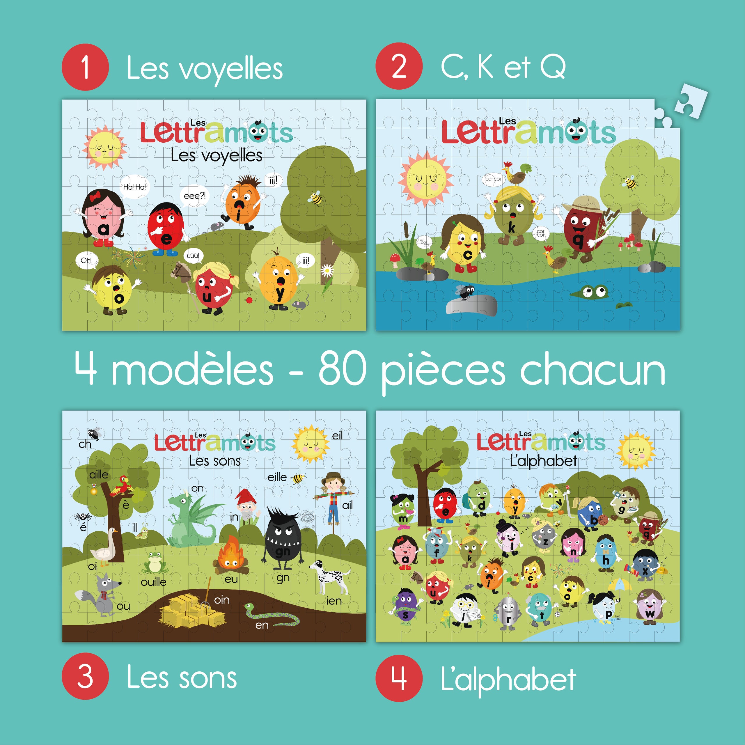Casse-têtes éducatifs | Les Lettramots